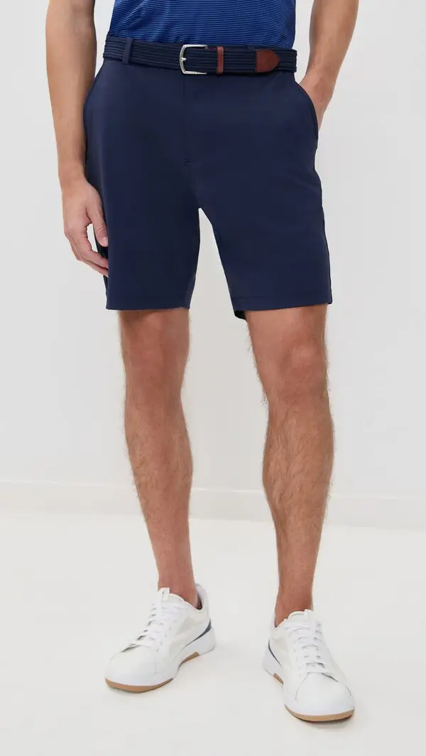 REDVANLY Varick Pull-on 7.5-inch Shorts - Midnight Navy