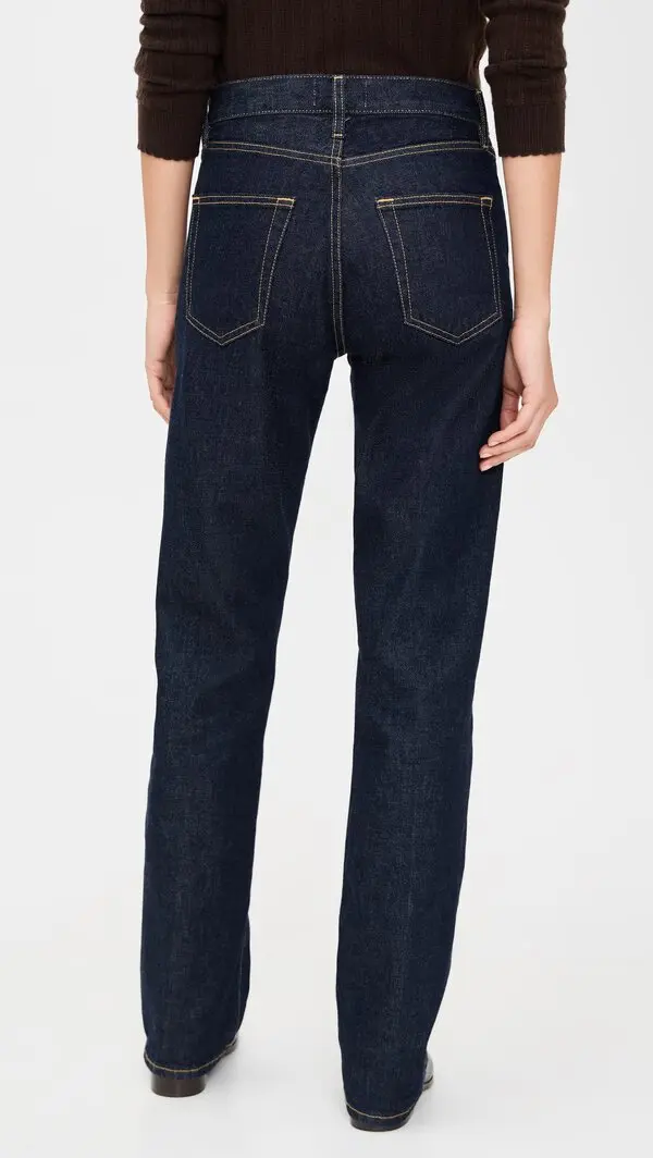 FRAME The Vertical Straight Leg Jeans - Rinse