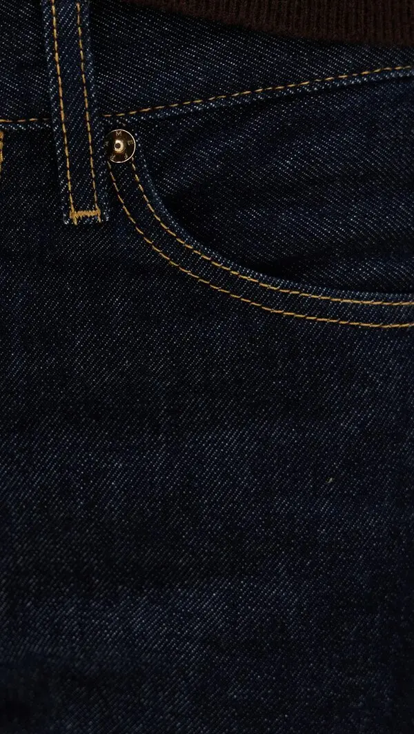 FRAME The Vertical Straight Leg Jeans - Rinse