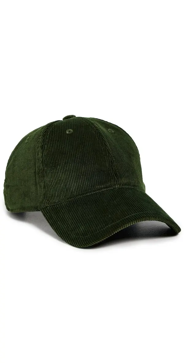 Rag & Bone Harlow Corduroy Baseball Cap - Olive Corduroy