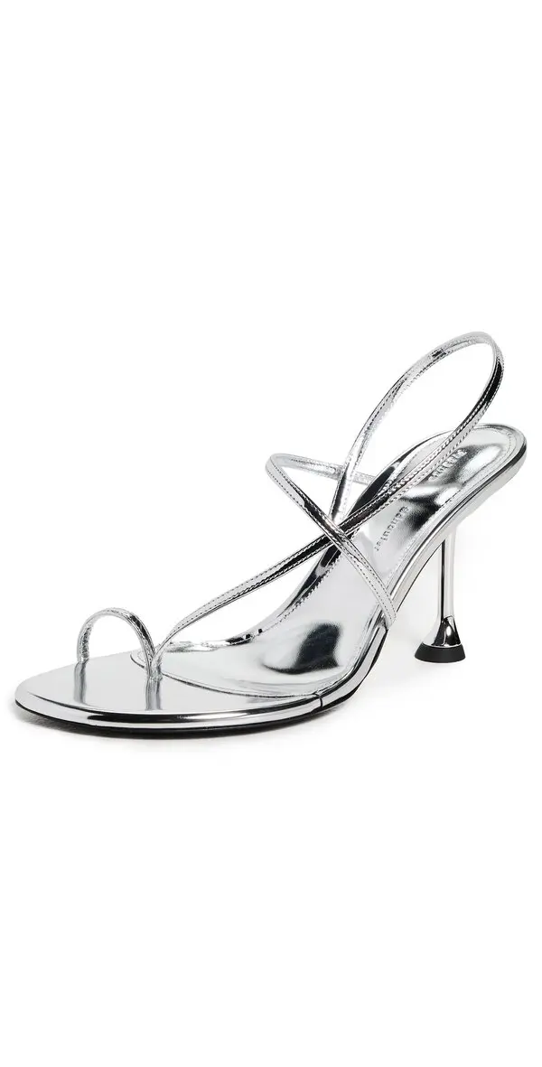 Proenza Schouler Tee Slingback Sandals - Silver