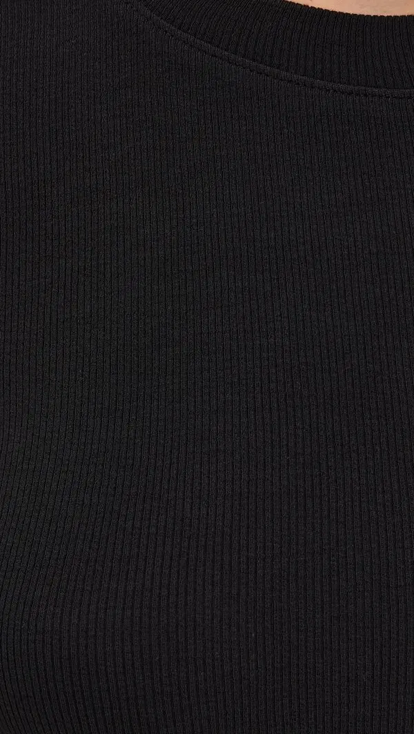FRAME The Rib Crew Tee - Black