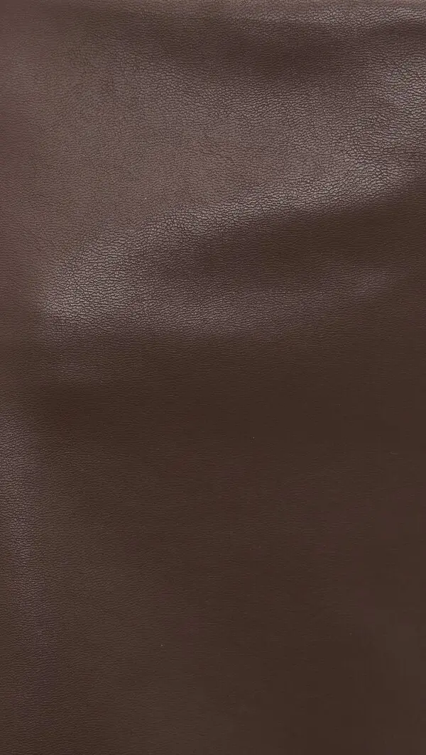 LE BOP Faux Leather Mini Skirt - Coffee