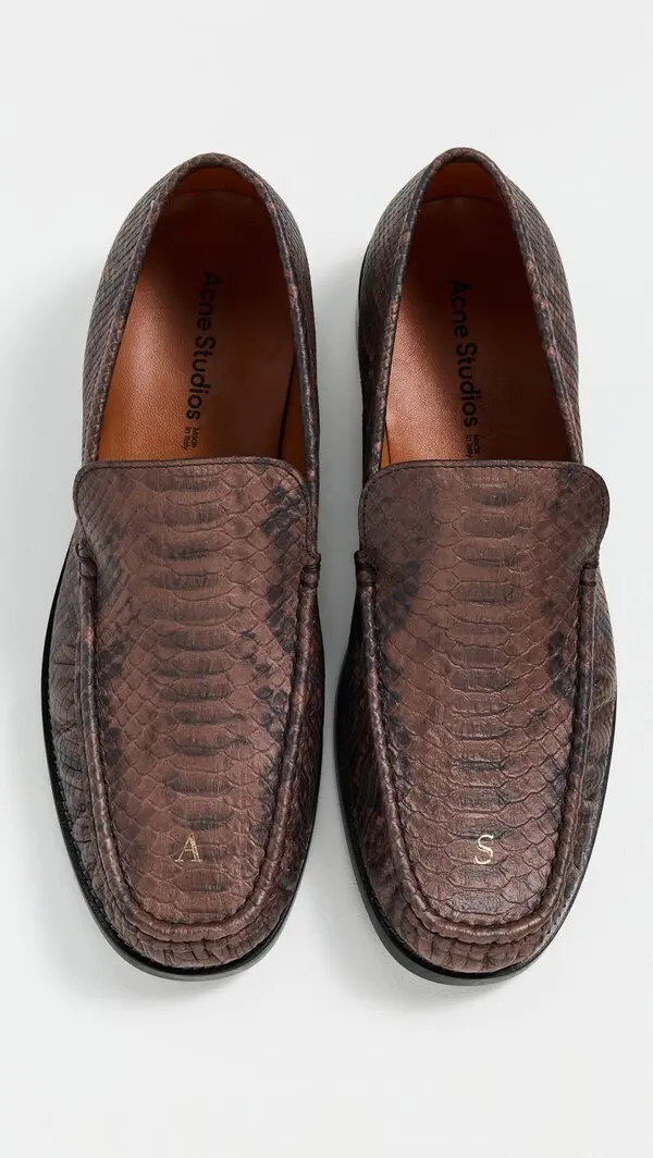 Acne Studios Light Hiss Embossed Loafers