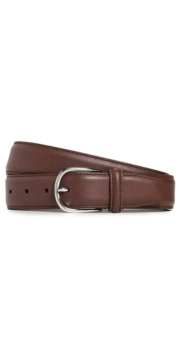 Anderson's Leather Dress Belt - Medium Brown M2