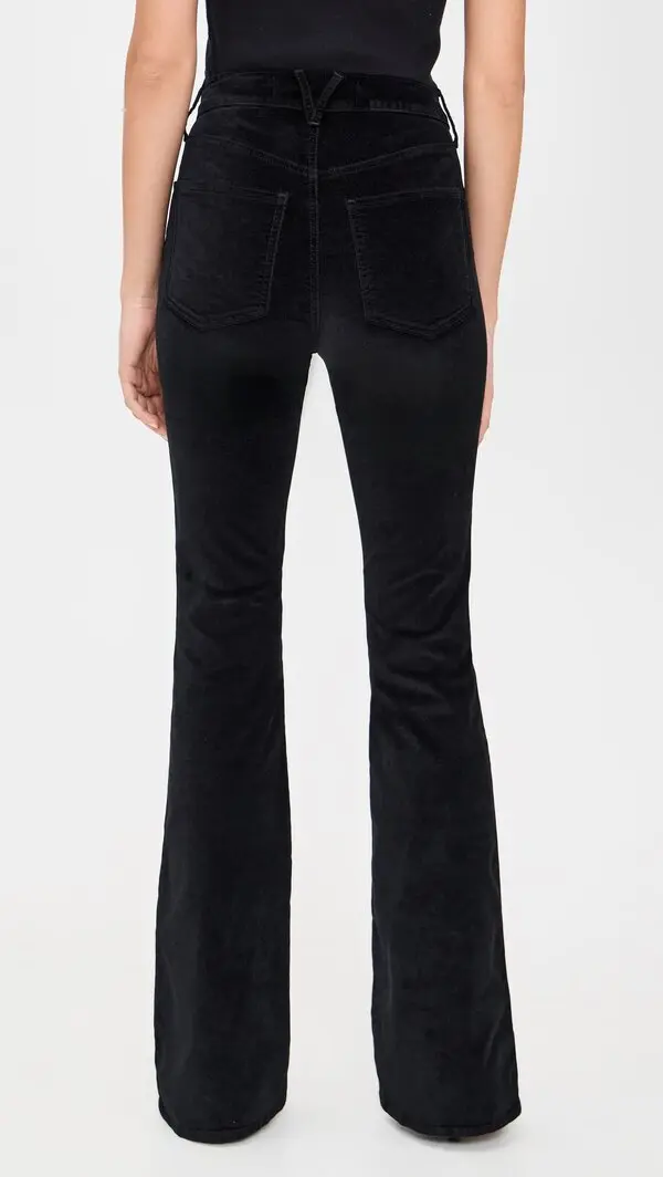 Veronica Beard Beverly Velvet Skinny Flare Jeans