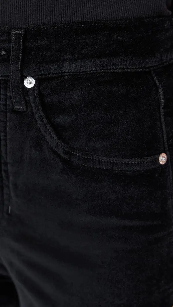 Veronica Beard Beverly Velvet Skinny Flare Jeans