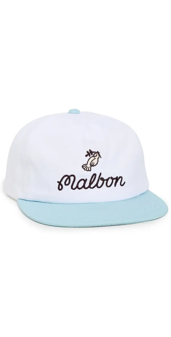 MALBON Hawk & Dove Snapback Cap - White