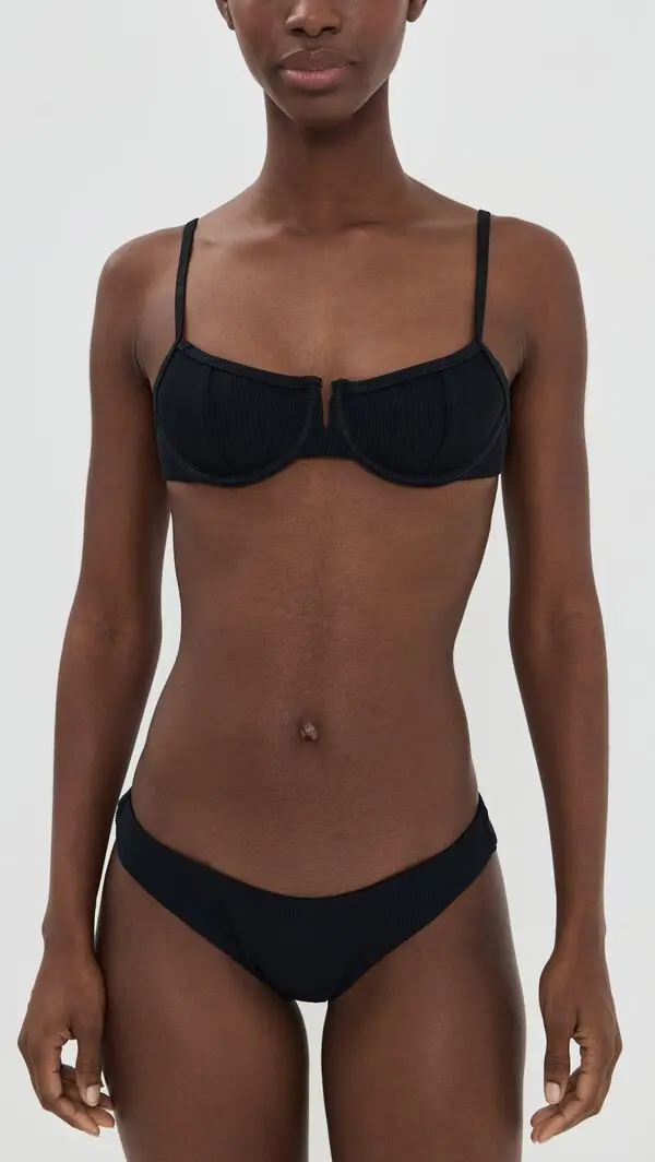 L*Space Hunter Bikini Top - Black