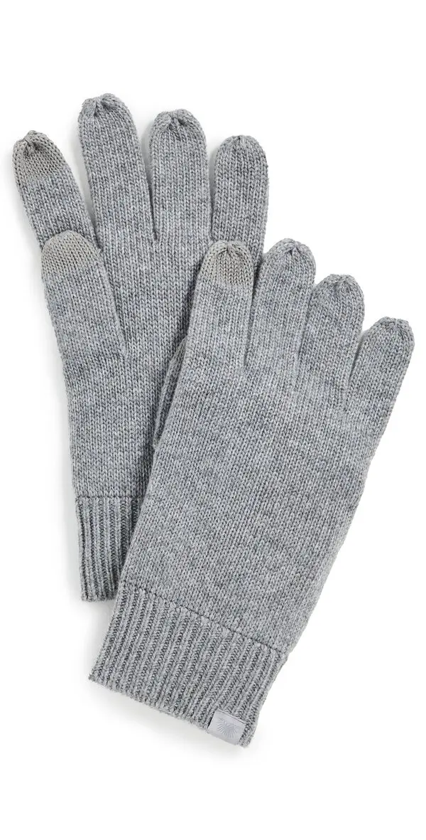 Faherty Brand Core Knit Gloves - Charcoal Heather