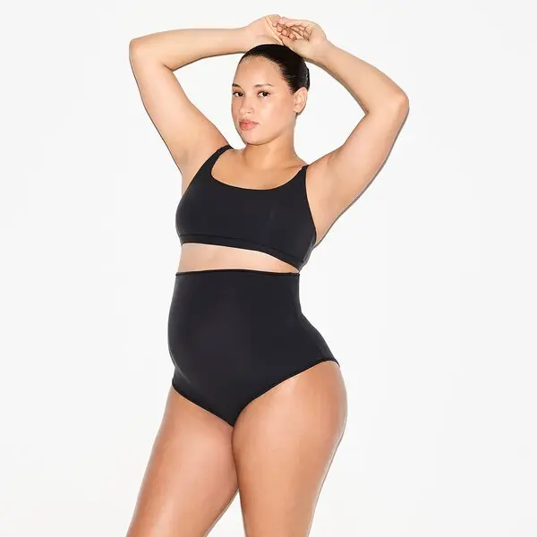 SKIMS Fits Everybody Maternity High Waisted Brief 5 Pack - Onyx