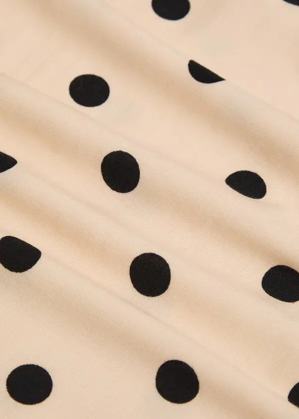 REFORMATION Dusk Polka Dot Jersey Tank - White