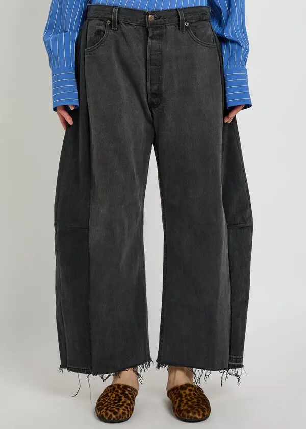 B Sides Lasso Relaxed Barrel-leg Jeans
