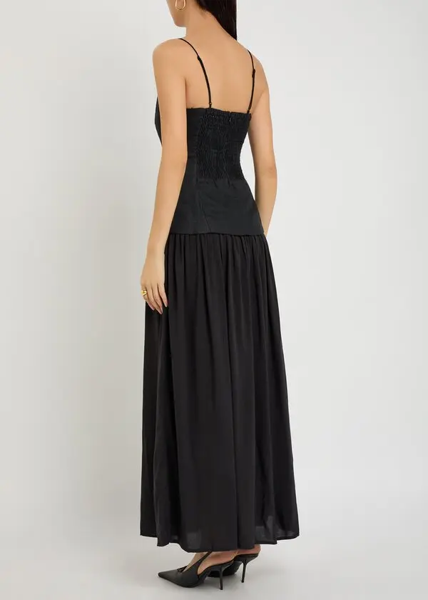 Faithfull THE BRAND Black Lenise Maxi Dress Black / XS