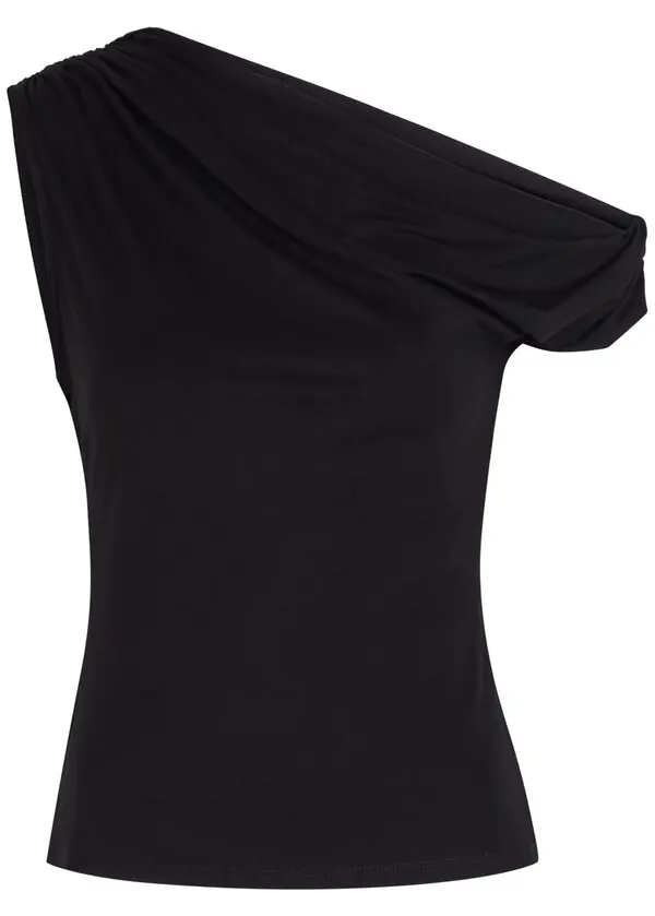 REFORMATION Asymmetric Top - Black