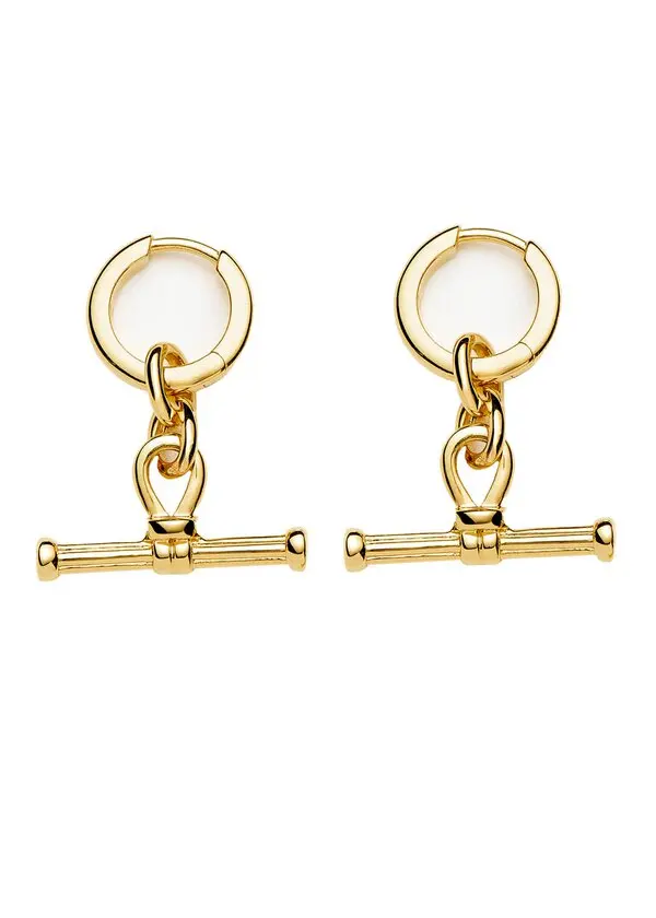 MISSOMA T-bar Drop Earrings - Gold