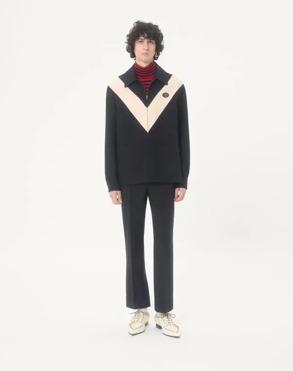 Valentino Garavani Wool Trousers With Turn-ups