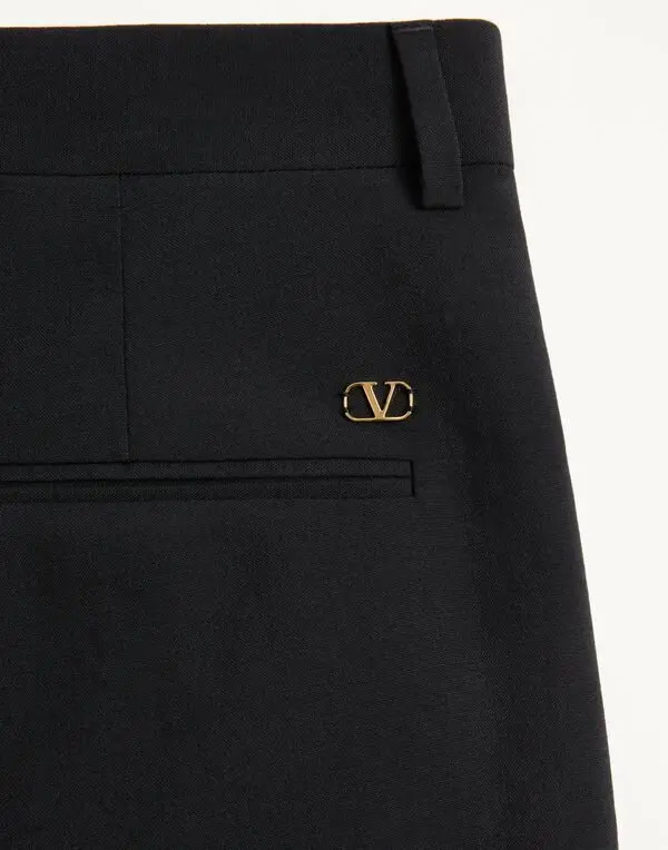 Valentino Garavani Wool Trousers With Turn-ups