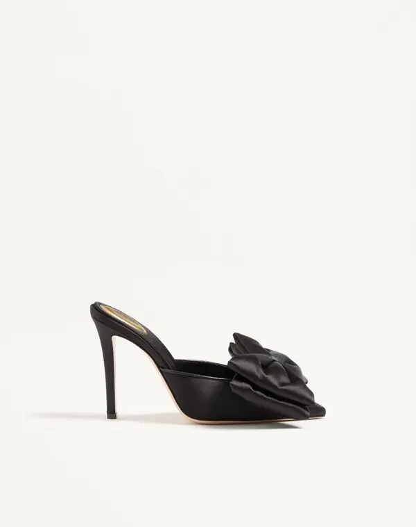 Valentino Garavani Yolande Satin Mule - Black