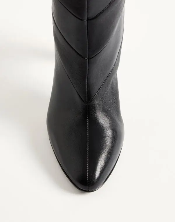Valentino Garavani Rayons Nappa Boot With Chevron Pattern