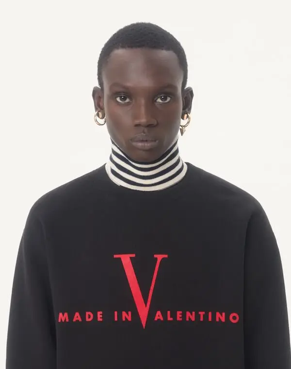 Valentino Garavani Crewneck Sweatshirt With Printed Logo