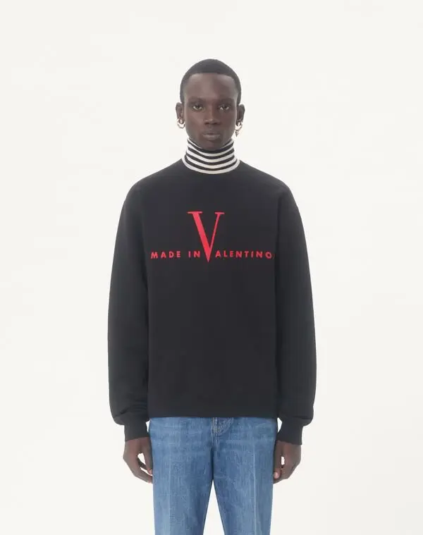 Valentino Garavani Crewneck Sweatshirt With Printed Logo