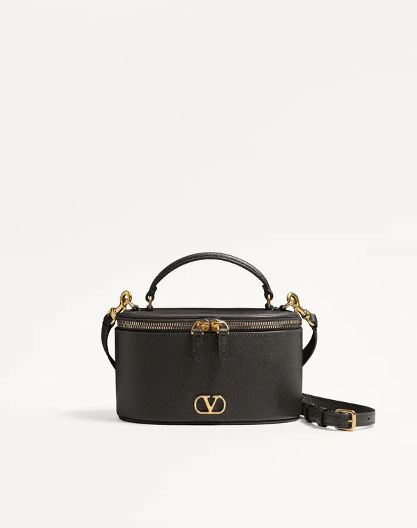 Valentino Garavani Vlogo Signature Mini Vanity Bag - Black