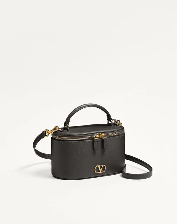Valentino Garavani Vlogo Signature Mini Vanity Bag - Black
