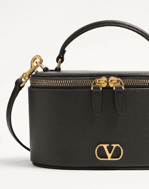 Valentino Garavani Vlogo Signature Mini Vanity Bag - Black