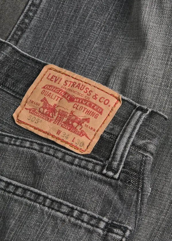 B Sides Reworked Vintage Panelled Wide-leg Jeans