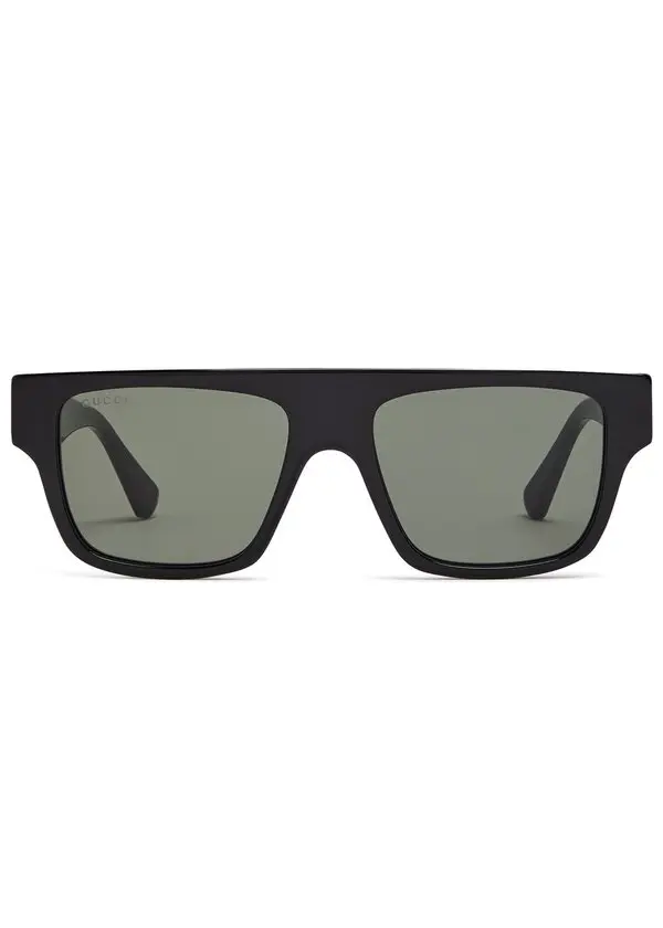Gucci Flattop Square-frame Sunglasses