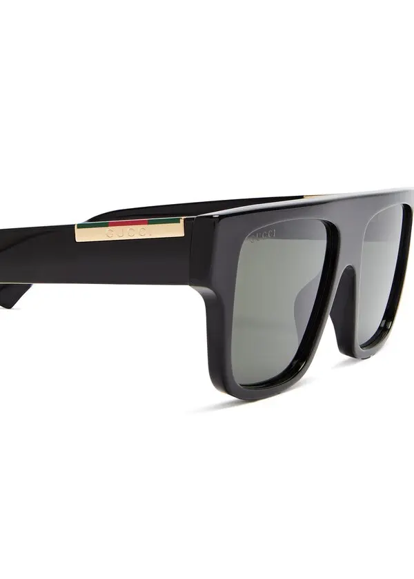 Gucci Flattop Square-frame Sunglasses