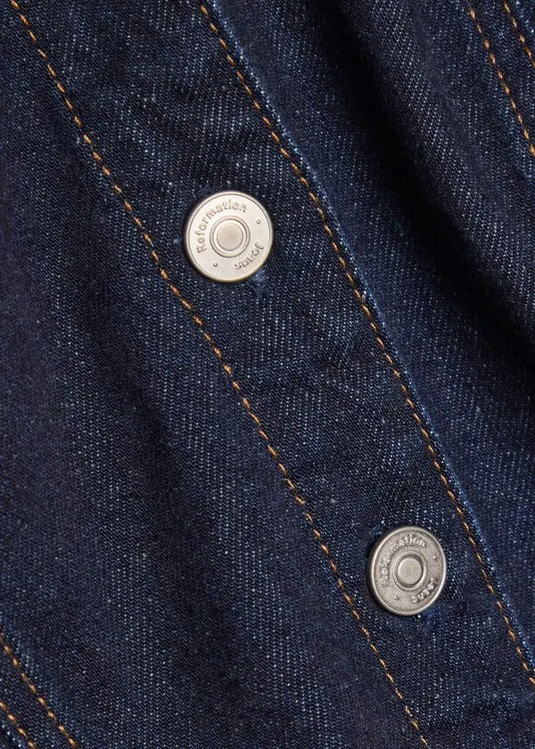 REFORMATION Knightly Panelled Denim Jacket
