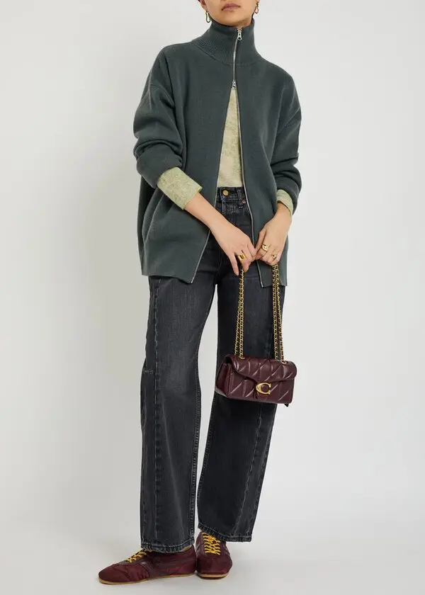 B Sides Slim Lasso Structured Barrel-leg Jeans