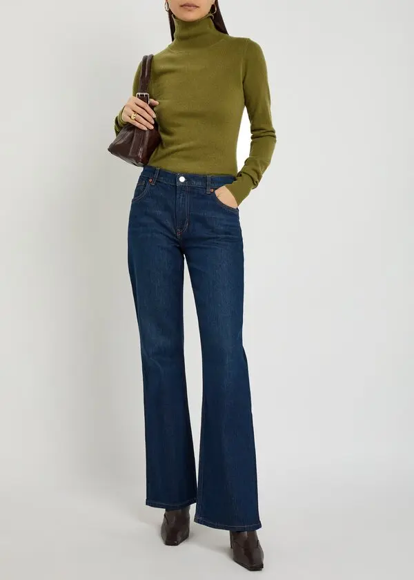 REFORMATION Jett Cashmere Top - Green