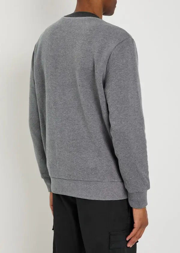 Moncler Cotton Sweatshirt With Logo Appliqu