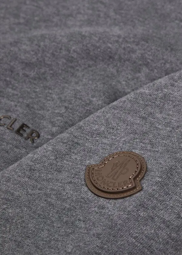 Moncler Cotton Sweatshirt With Logo Appliqu