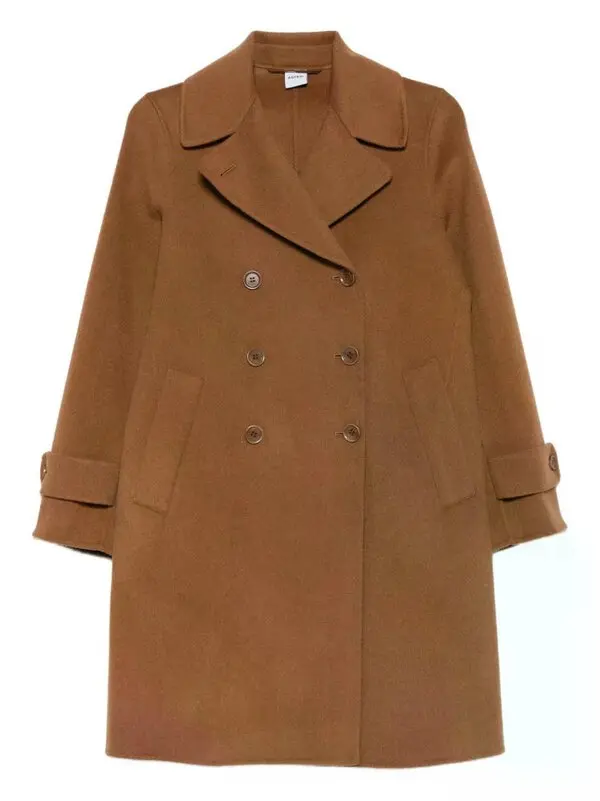 Aspesi Double-breasted Coat - Brown