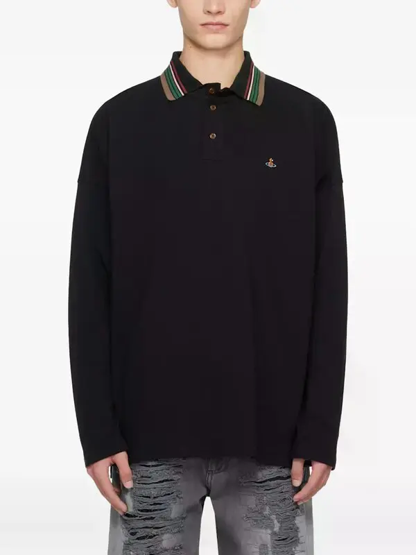 VIVIENNE WESTWOOD Orb Long-sleeve Polo Shirt