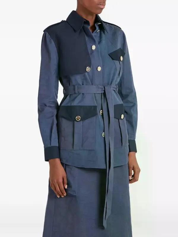 TEMPERLEY LONDON Victory Buttoned Belted Jacket