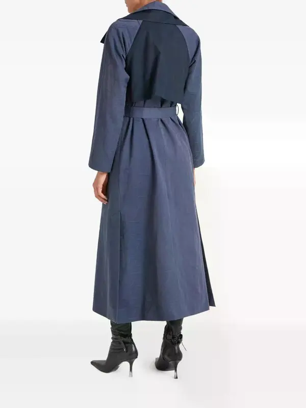 TEMPERLEY LONDON Victory Double-breasted Trench Coat - Blue