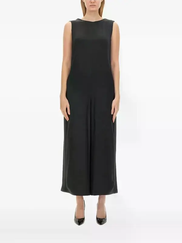 Max Mara Sleeveless Wide Leg Jumpsuit - Black