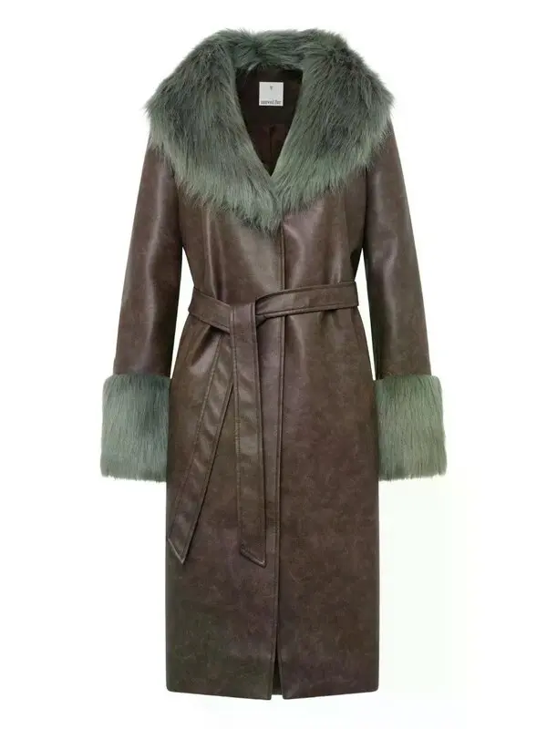 UNREAL FUR Empathy Faux-fur-trimmed Coat