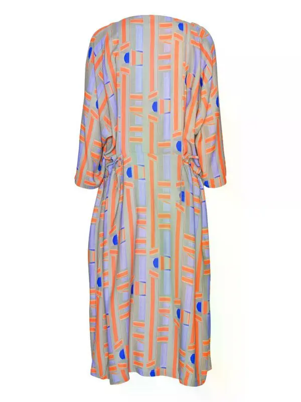 Henrik Vibskov Geometric-pattern Midi Dress