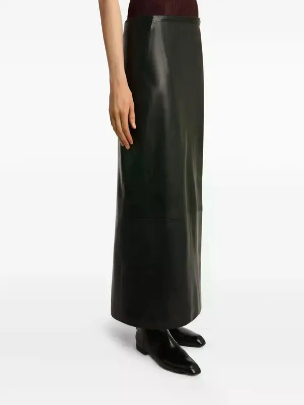 Khaite Paneled Wrap Midi Skirt