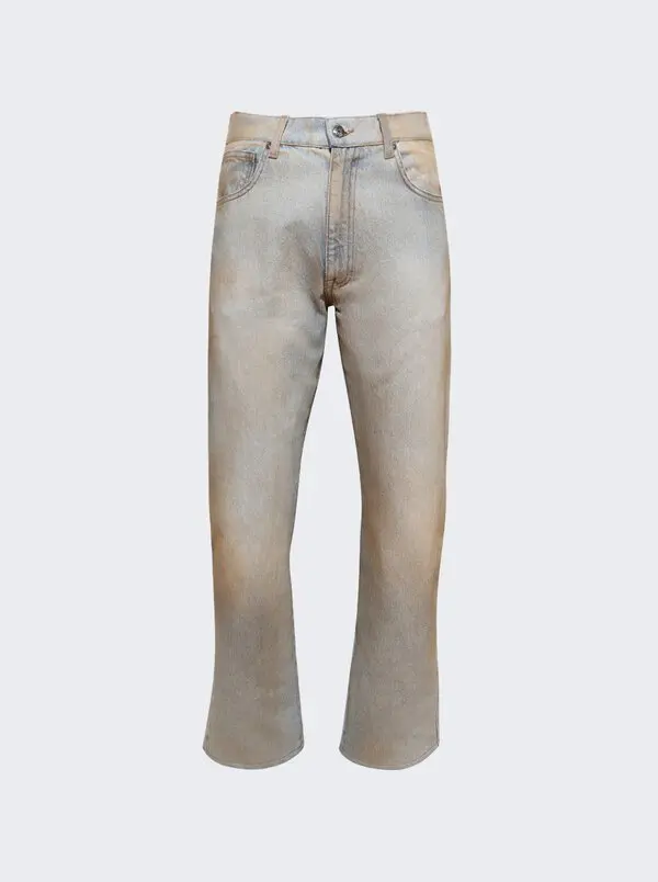 WARREN LOTAS Reaper Flannel Lined Denim Pants - Blue