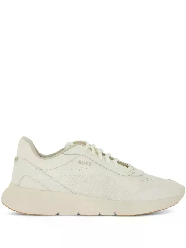 BOSS Perforated Leather Sneakers