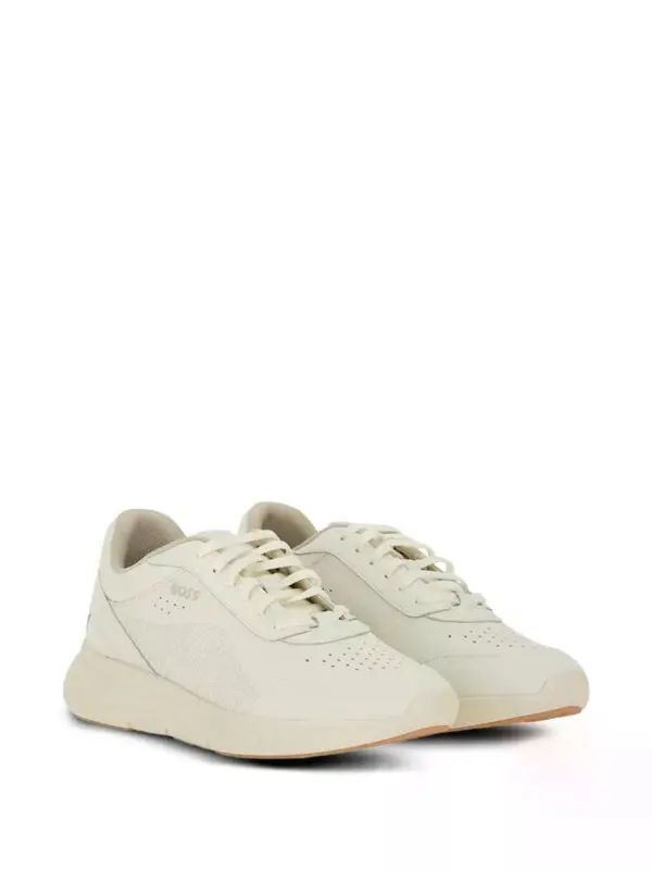 BOSS Perforated Leather Sneakers