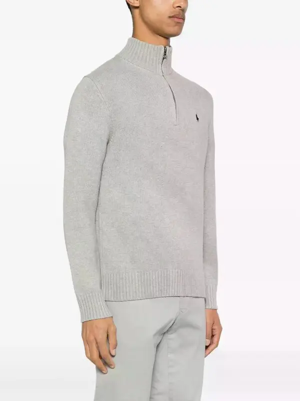 Polo Ralph Lauren Cotton Zip-up Jumper With Embroidered Pony