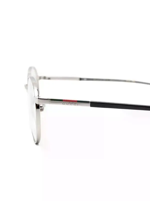 Gucci Round-frame Glasses - Silver